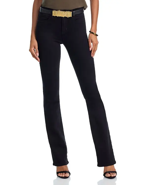 L'Agence Selma Stretch High-rise Bootcut Jeans - Noir