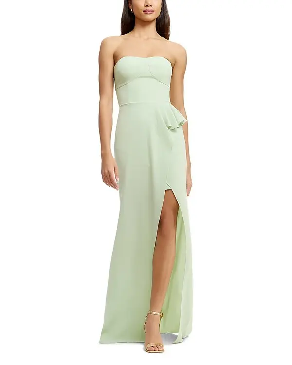 Dress The Population Kai Strapless Gown - Sage