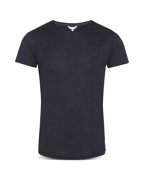 Orlebar Brown Ob-t Linen Solid Tee - Navy