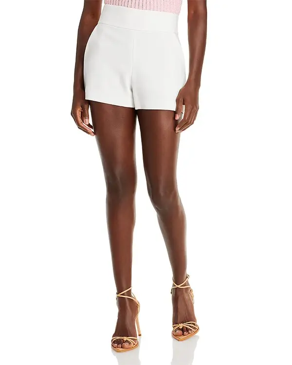 Alice + Olivia Donald High Waist Shorts - Off White