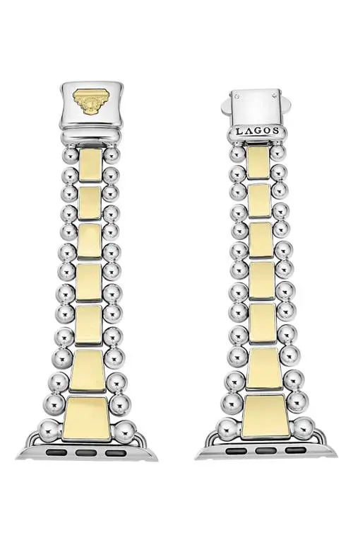 Lagos Smart Caviar Two-tone Watchband For Apple Watch