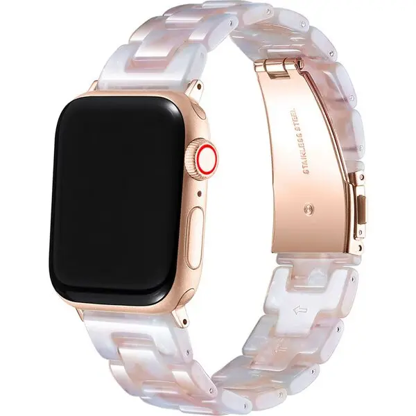 THE POSH TECH Claire 20mm Apple Watch Bracelet - Blush Tortoise