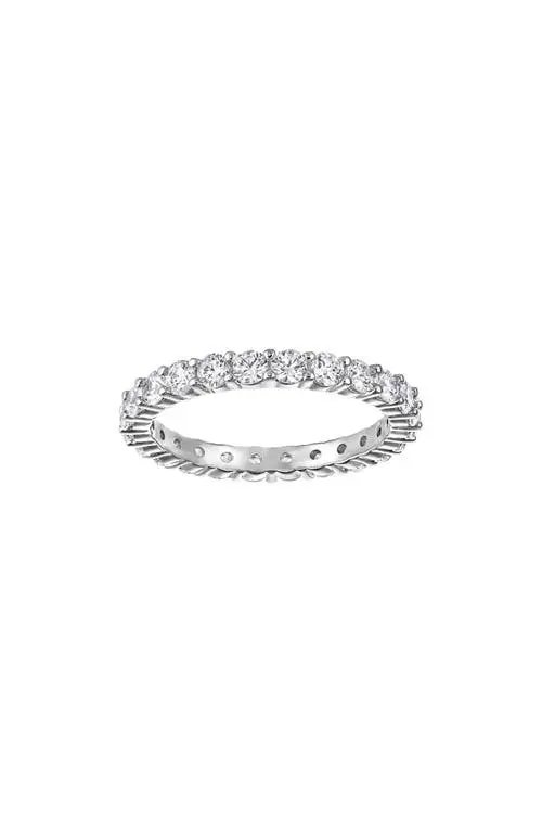 SWAROVSKI Matrix Band Ring - Silver/clear Crystal