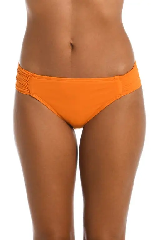 La Blanca Island Goddess Hipster Bikini Bottom - Tangerine