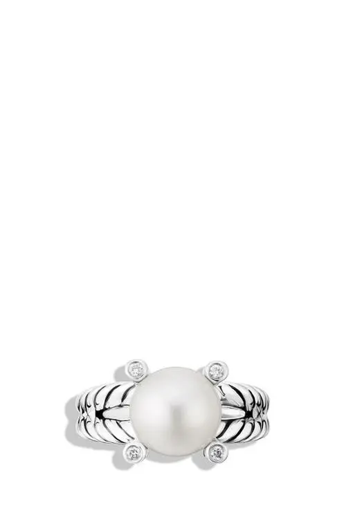 David Yurman Cable Ring With And Diamonds