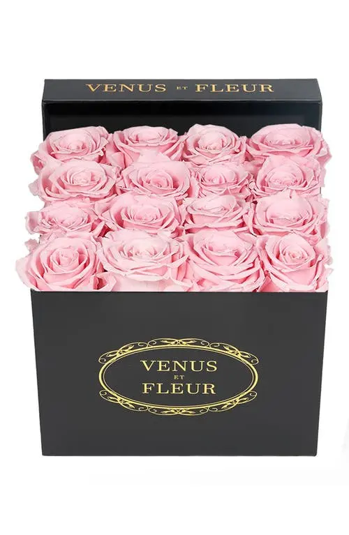 Venus Et Fleur Classic Small Square Eternity Roses - Pink