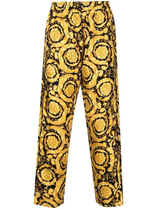 Versace Barocco Silk Pajama Bottoms