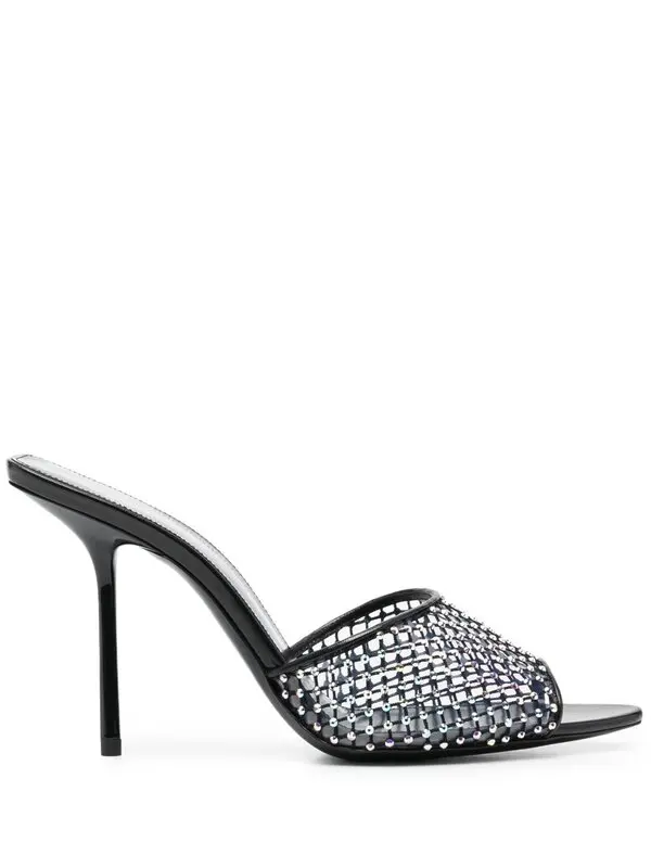 Saint Laurent Crystal-embellished Mules