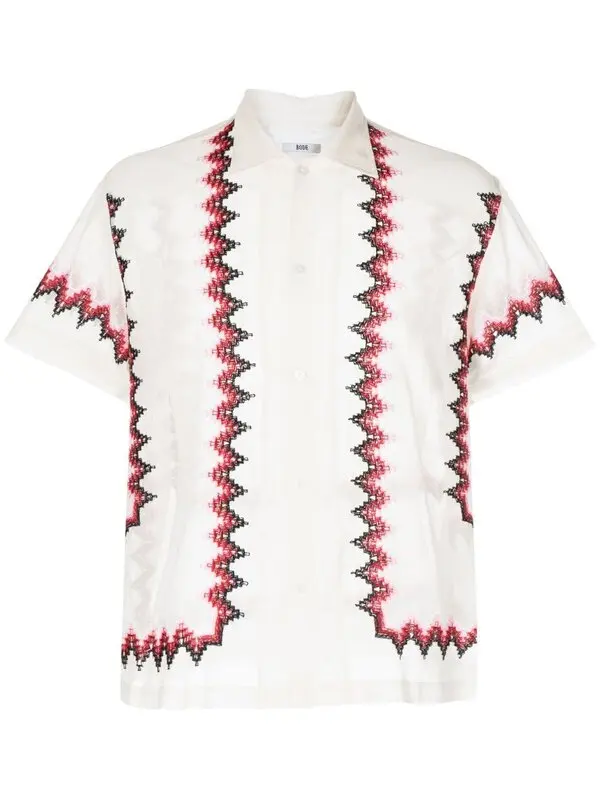 BODE Zigzag-embroidered Shirt