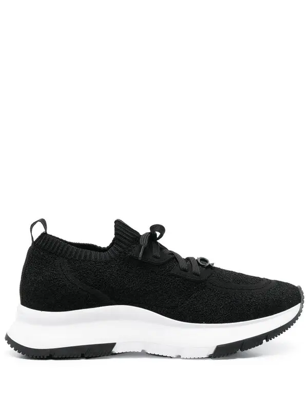 GIANVITO ROSSI Glover Bouclé Low-top Sneakers - Black