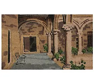 NORTHLIGHT Coir Outdoor Rectangular Door Mat
