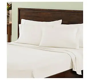 SUPERIOR Solid 1000-tc Cotton Blend Sheets Set, King