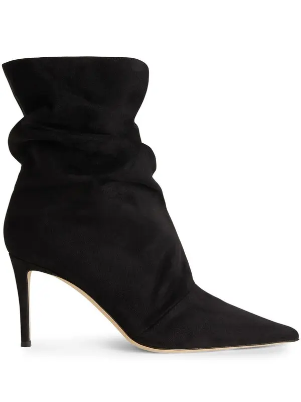 GIUSEPPE ZANOTTI 85mm Yunah Slouchy Boots - Black