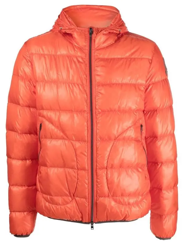Herno Zipped Padded Jacket - Orange