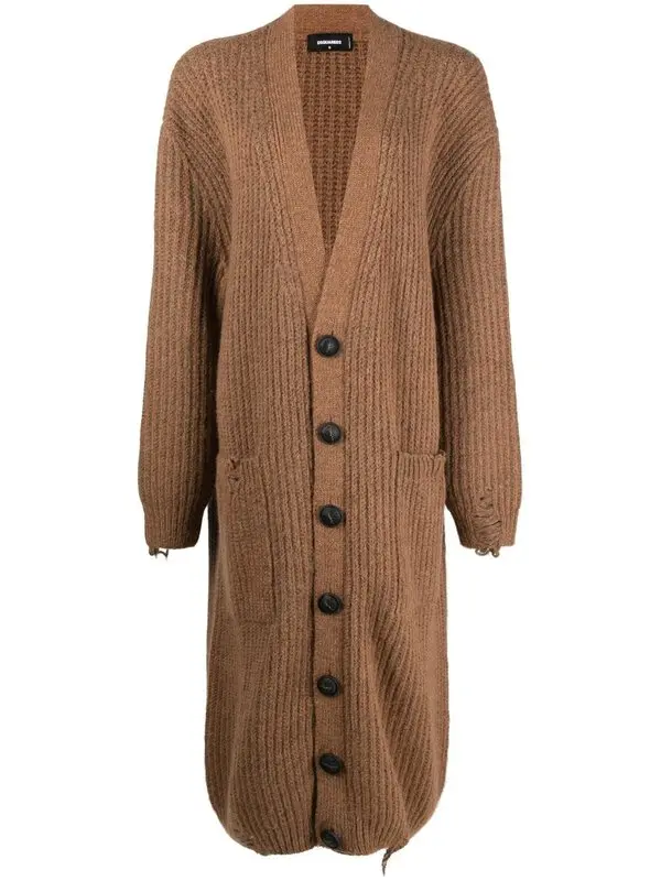 Dsquared2 Extra-long Knitted Cardigan