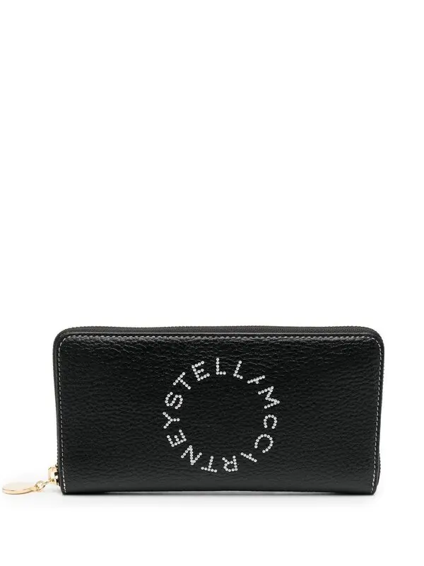 Stella McCartney Stella Logo Continental Wallet - Black