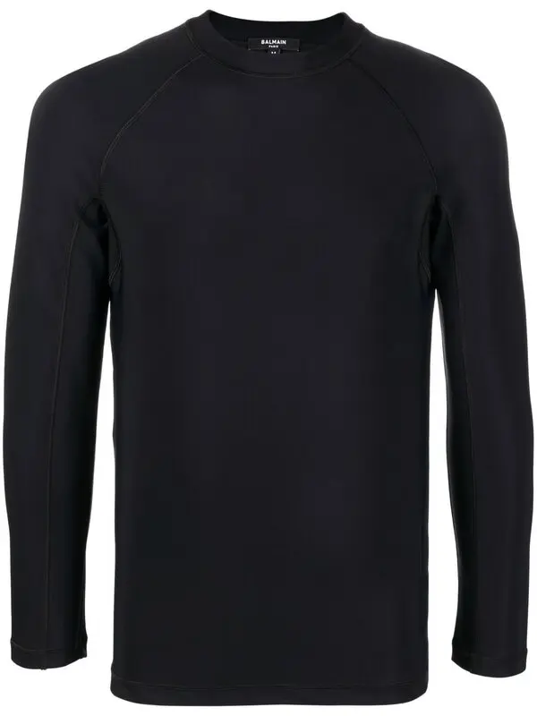 Balmain Logo Long-sleeve Top