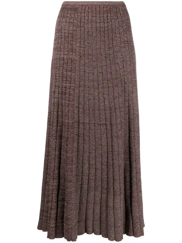 Tory Burch Ribbed-knit Midi Skirt