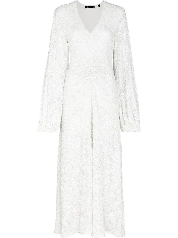 Remain Birger Christensen Sirin Sequinned V-neck Dress