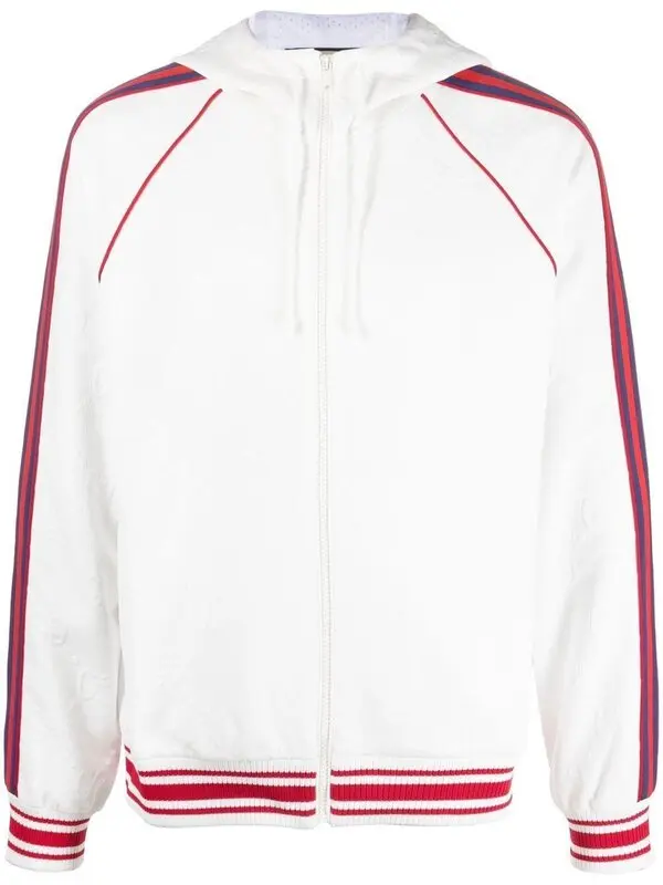 Gucci Web Stripe Zipped Hoodie