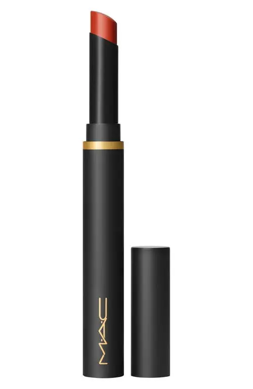 MAC COSMETICS Powder Kiss Velvet Blur Slim Moisturizing Matte Lipstick - Pumpkin Spiced