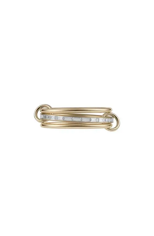 SPINELLI KILCOLLIN Rhea Diamond Stack Ring - Yellow Gold/pave
