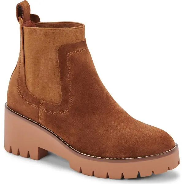 Blondo Dyme Waterproof Chelsea Boot - Cognac Sue