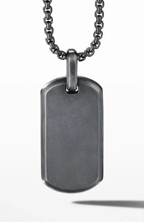 David Yurman Streamline® Tag - Black Titanium