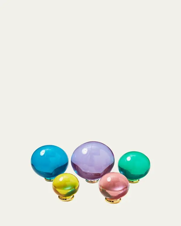 Jonathan Adler Multicolor Acrylic Orb 5-piece Set