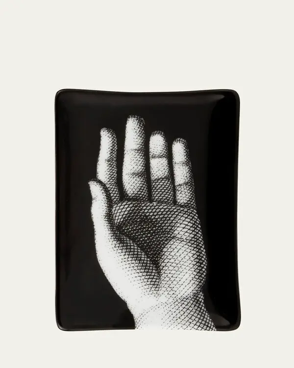 FORNASETTI Rectangular Ashtray Mano