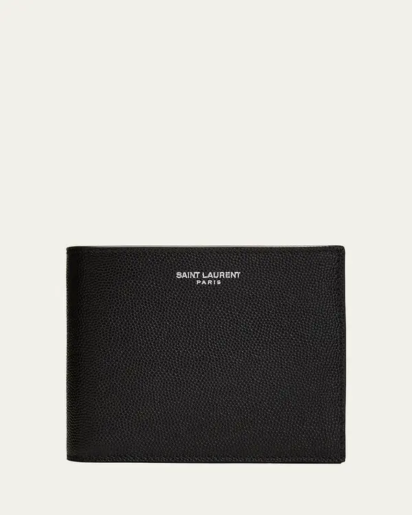 Saint Laurent East-west Calfskin Leather Wallet