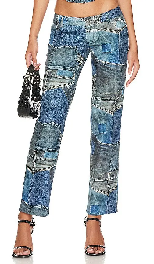 Miaou Atlas Pant - Denim Print