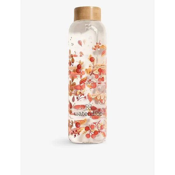 WATERDROP Edition Defence Graphic-print Glass Bottle 600ml
