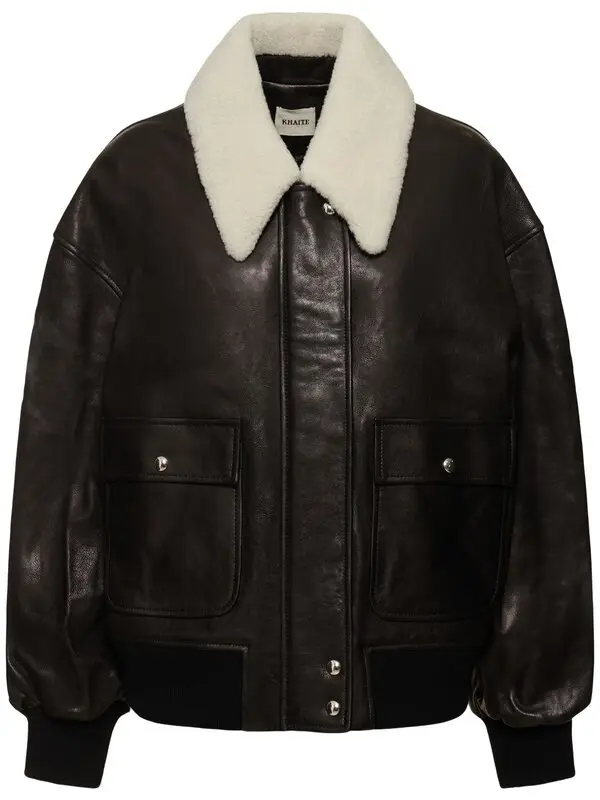 ジャケット・アウター sheller leather like bomber jacket ジャケット・アウター sheller leather like bomber jacket Mens