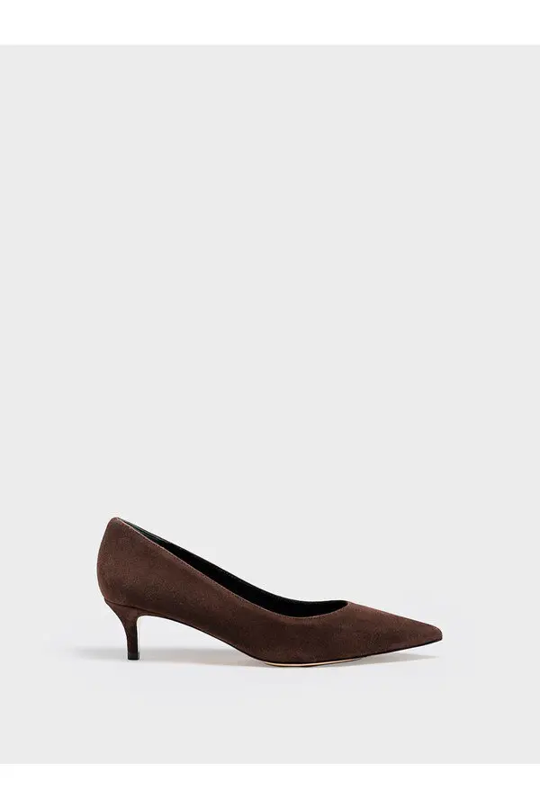 Marion Parke Classic Pump 45 | Suede - Chocolate