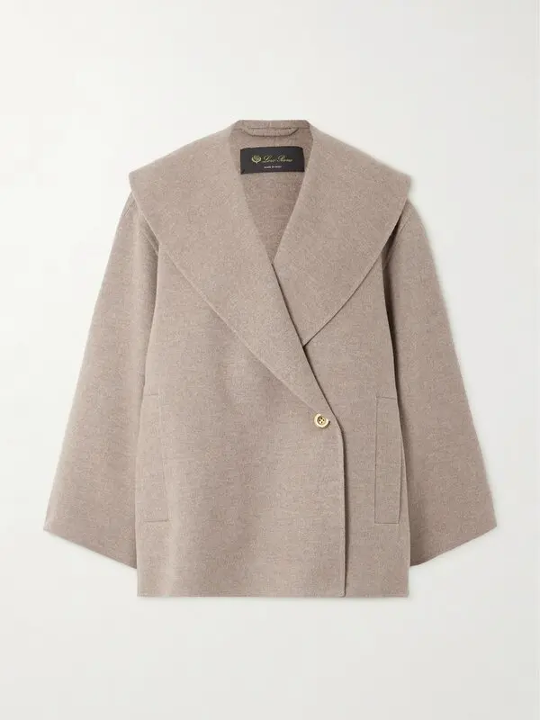Loro Piana Cashmere Midi Coat - Brown