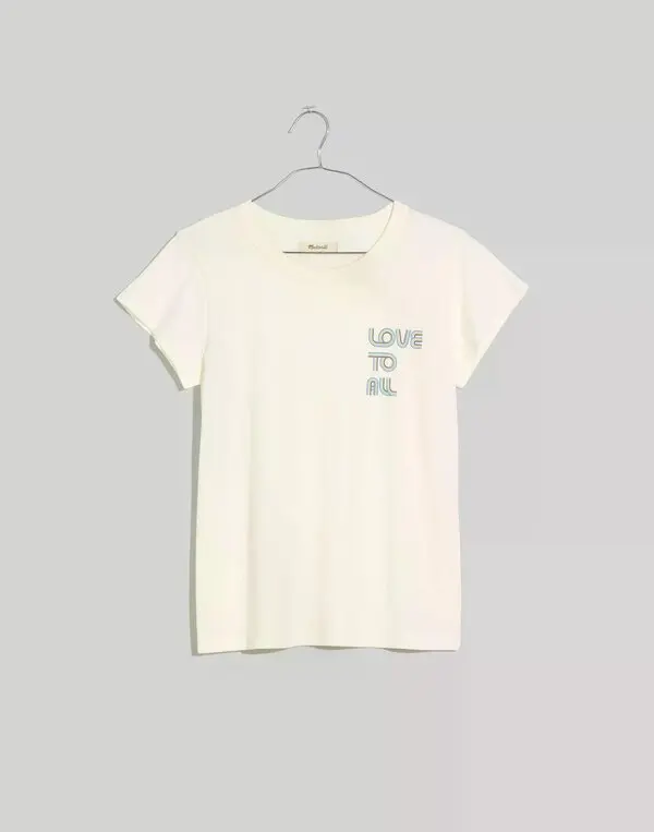 Madewell Love To All Pride Perfect Vintage Tee
