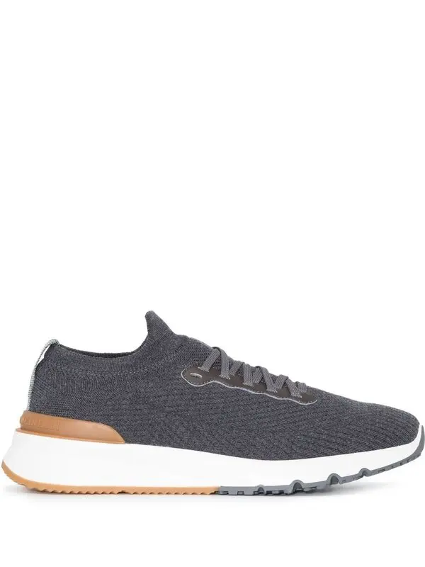 Brunello Cucinelli Knitted Low-top Sneakers