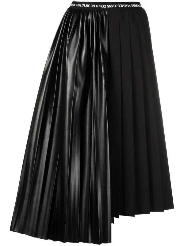 Versace Pleated Asymmetric Skirt