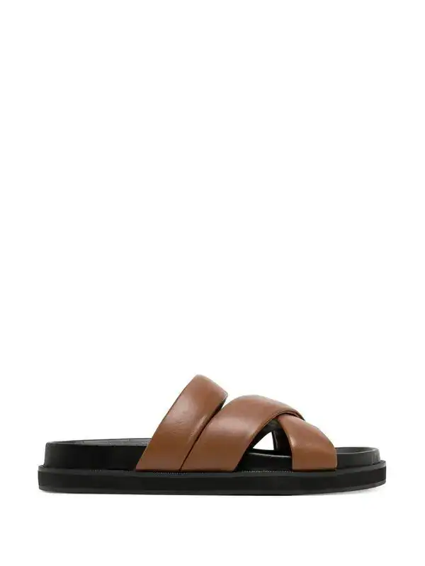 Senso Nico Leather Sandals Brown Editorialist