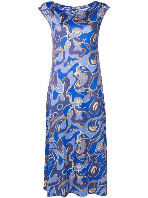 LYGIA & NANNY Graphic-print Dress - Blue