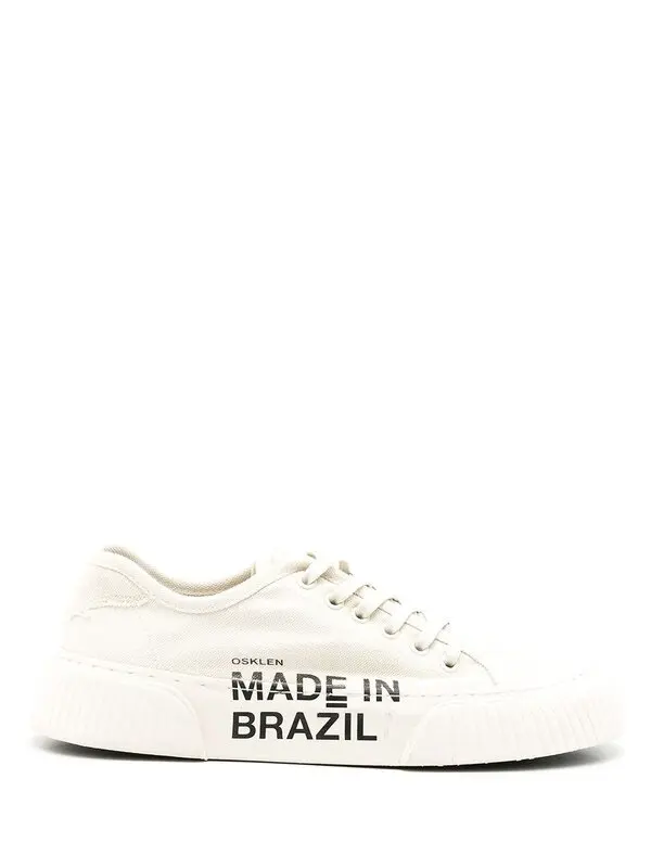 OSKLEN Frayed-detail Low Top Sneakers