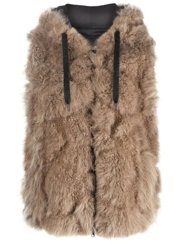 Brunello Cucinelli Drawstring Hooded Vest