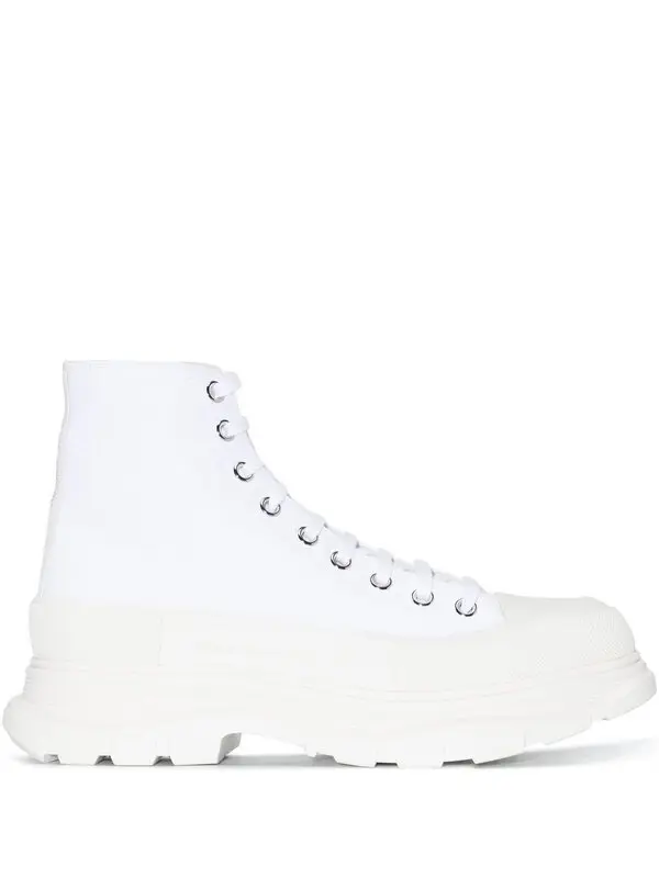 Alexander McQueen Tread Slick High-top Sneakers - White