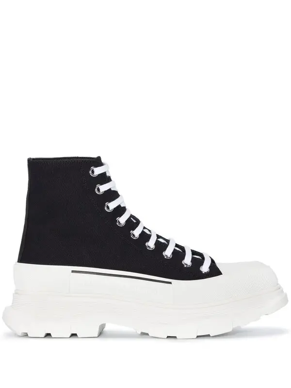 Alexander McQueen Tread Slick High-top Sneakers - Black