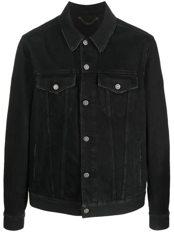Golden Goose Logo-patch Denim Jacket - Black