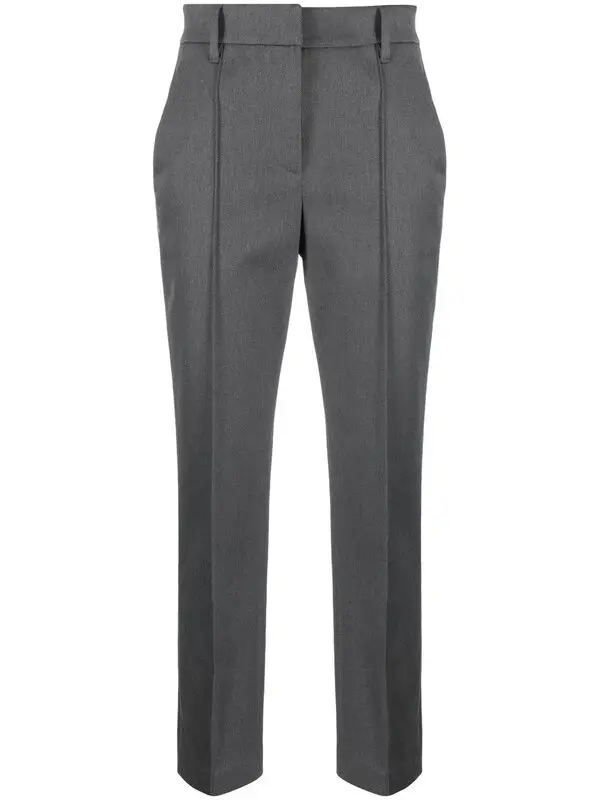 Brunello Cucinelli Pleated Cropped Trousers