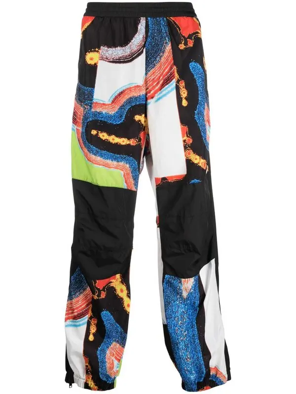 AMBUSH Abstract-pattern Paneled Track Pants