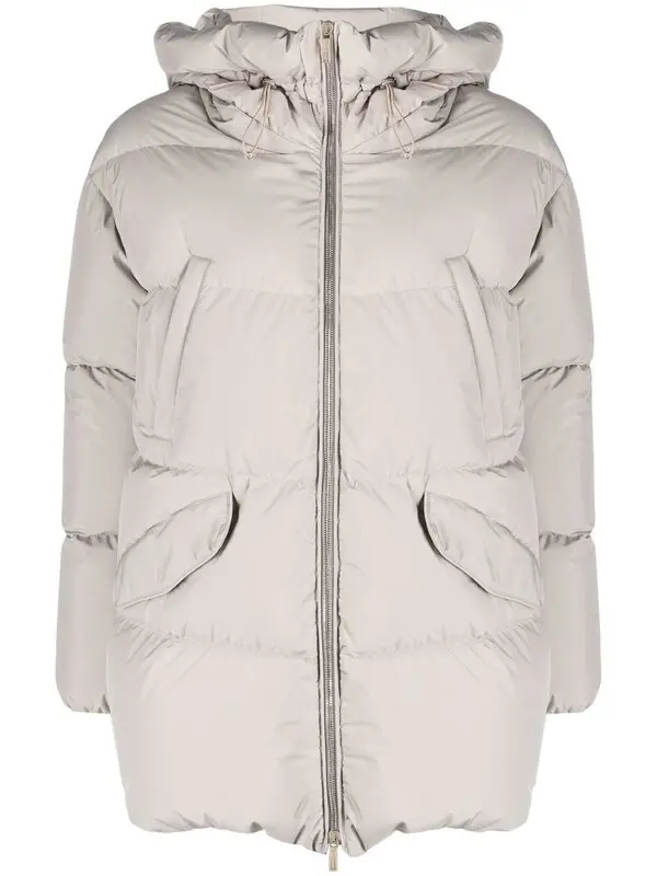 MOORER Tepa Padded Coat - Neutrals
