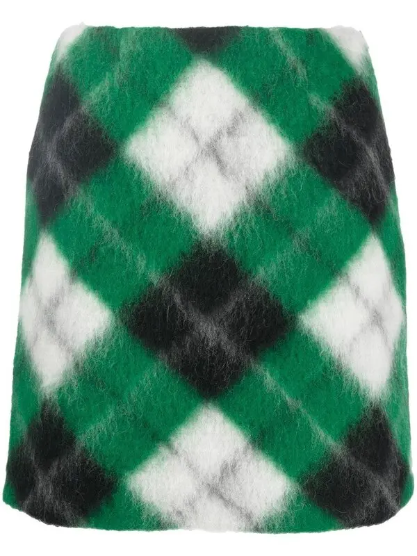 Opening Ceremony Check-print Mini Skirt